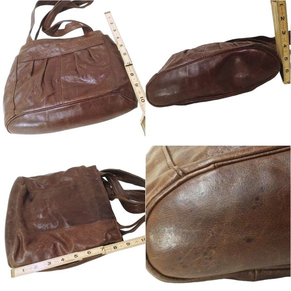 Genuine Leather Hecho en Mexico | Bags | Vintage 9s Mexican Leather Handbag Heavy Duty Hobo ...